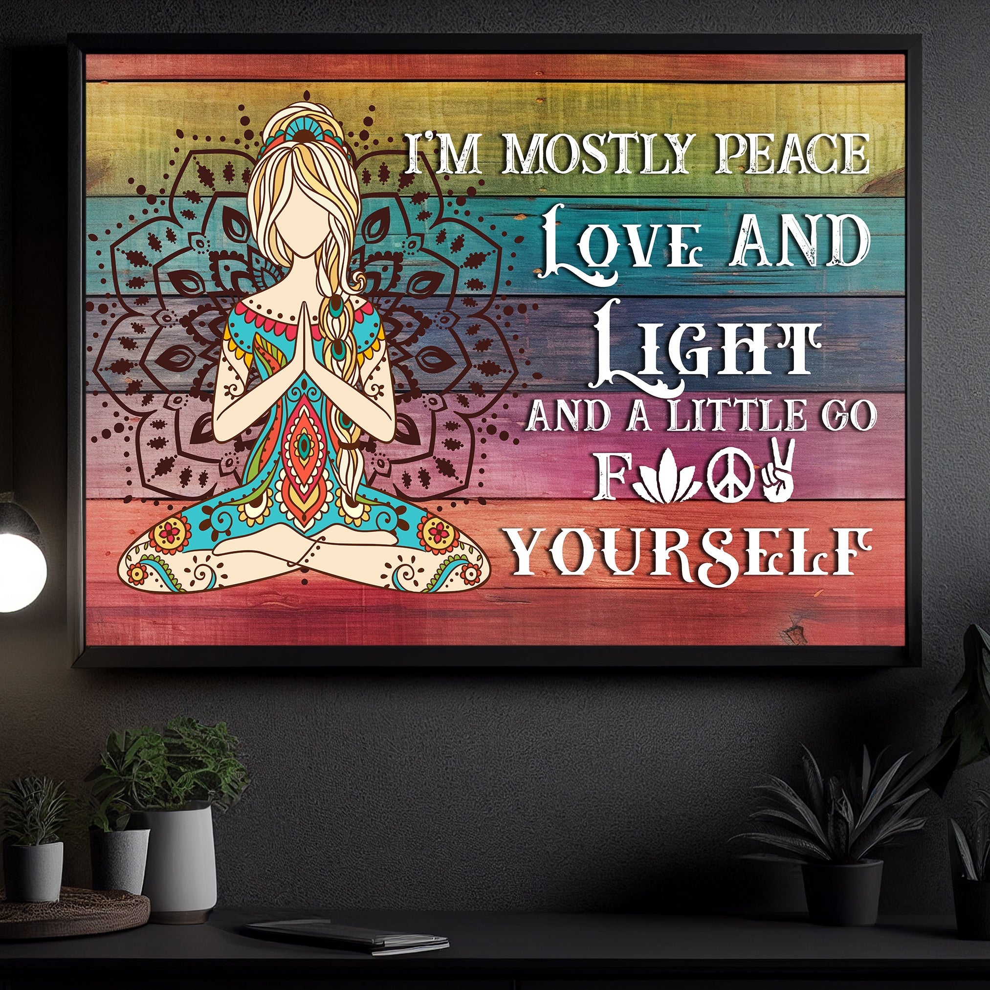 Mindset Is Everything, Motivated Canvas Painting, Inspirational Quotes ...