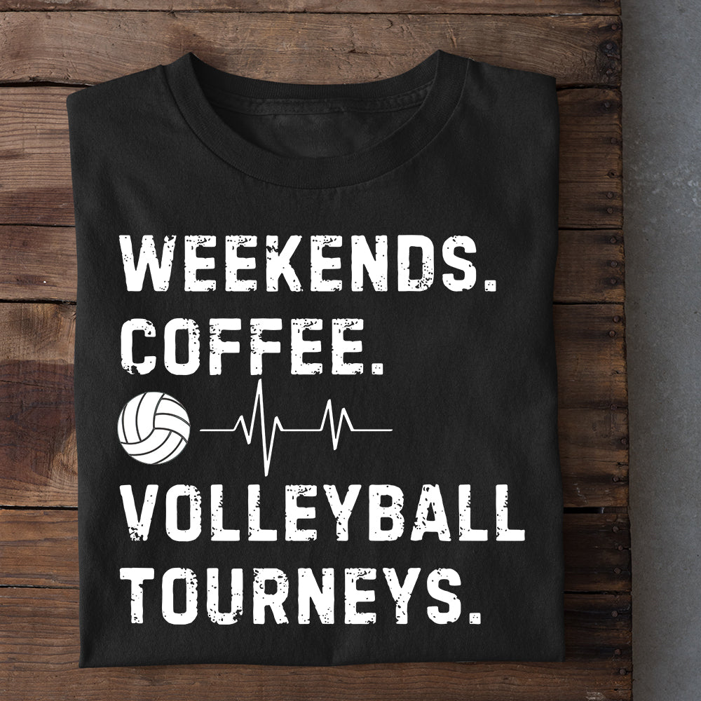 Funny Volleyball T-shirt, Weekends Coffee Volleyball, Gift For Volleyb ...