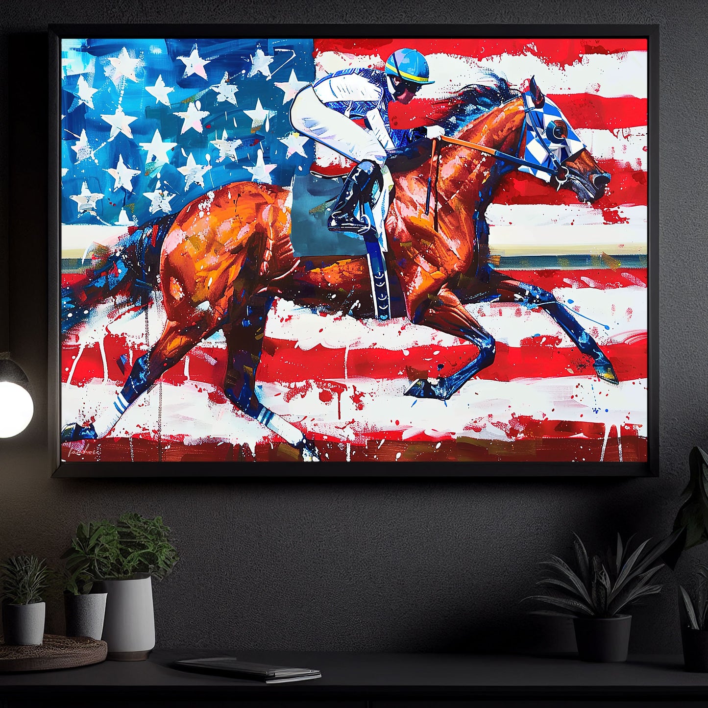 Secretariat Canvas Painting, The Patriot's Gallop With Secretariat, Jo ...