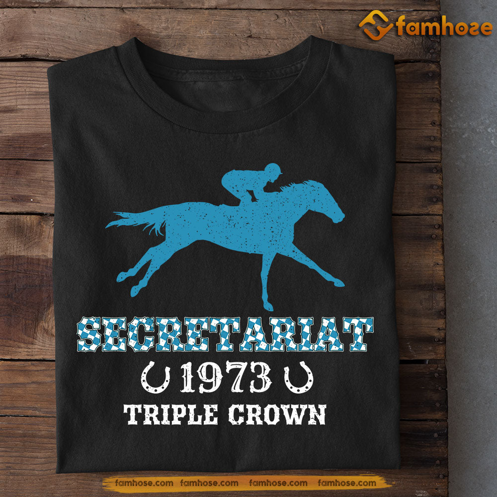 Secretariat 1973 Triple Crown T-shirt For Horse Racing Lovers, Horse R ...