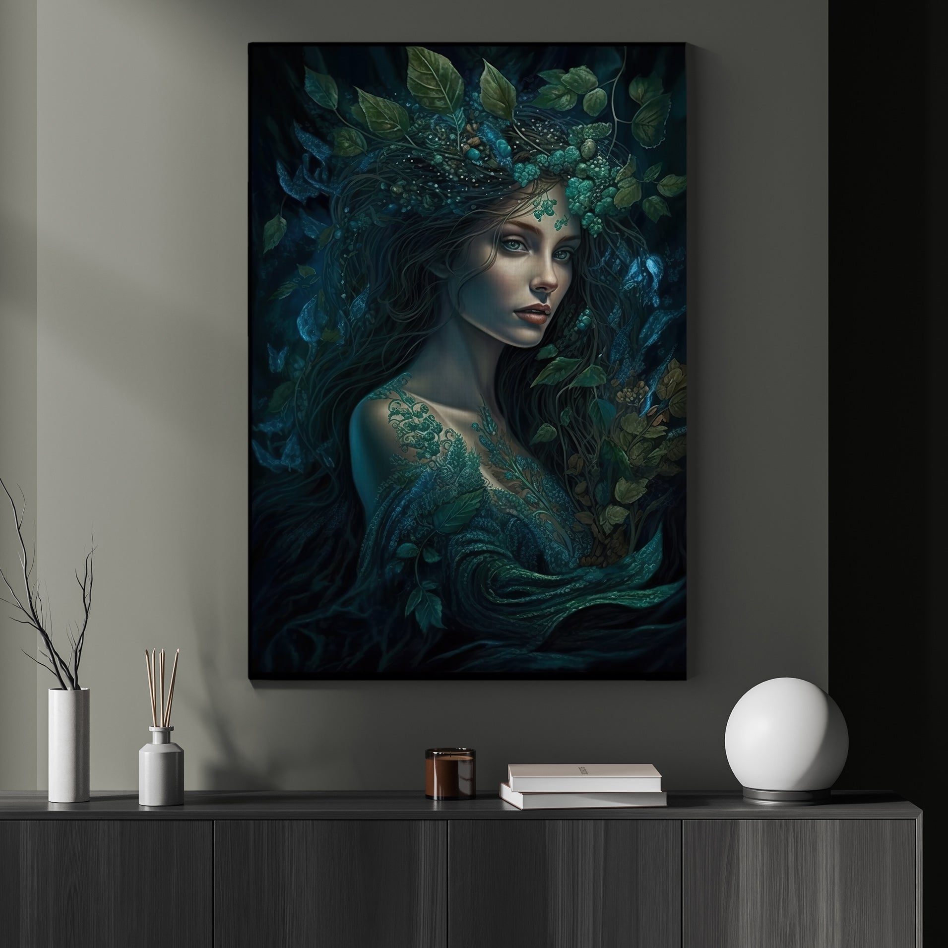 Spirit Of Forest Princess Mythical, Victorian Princess Canvas Painting ...