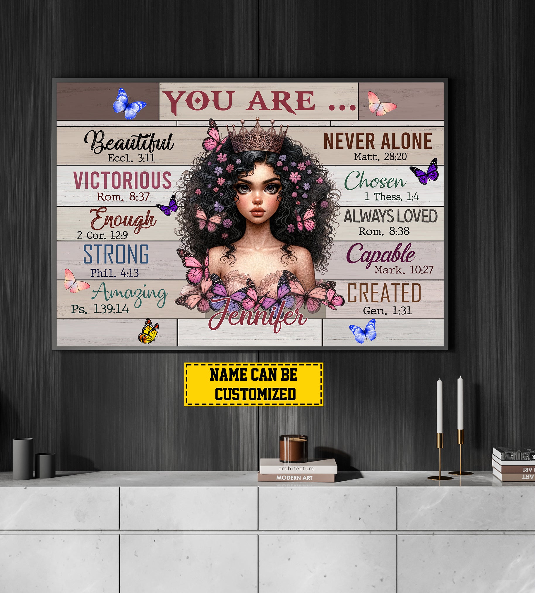 You Are Beautiful Victorious Enough Strong Amazing, Personalized Motiv ...