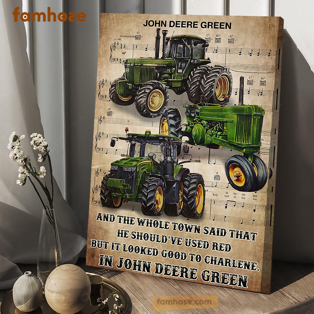 Tractor Poster & Canvas, The Whole Town Said That He Should've Used Re ...
