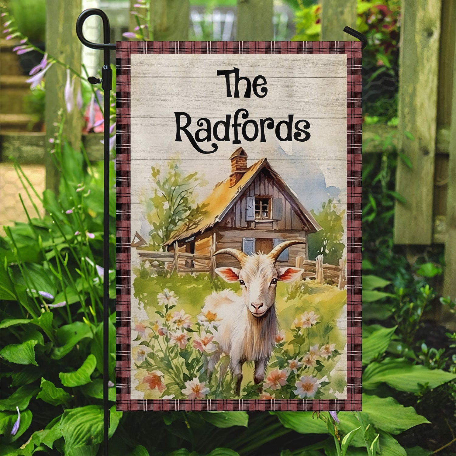 Goat Flag, The Radfords, Gift For Goat Lovers, Garden Flag, Farmers ...