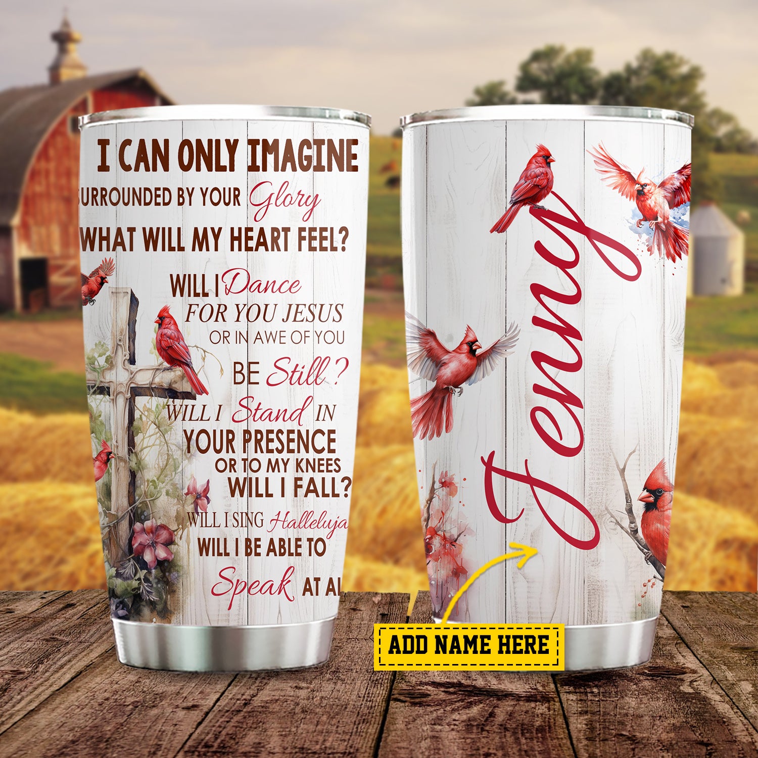 Personalized God Stainless Steel Tumbler, I Can Only Imagine Tumbler G ...